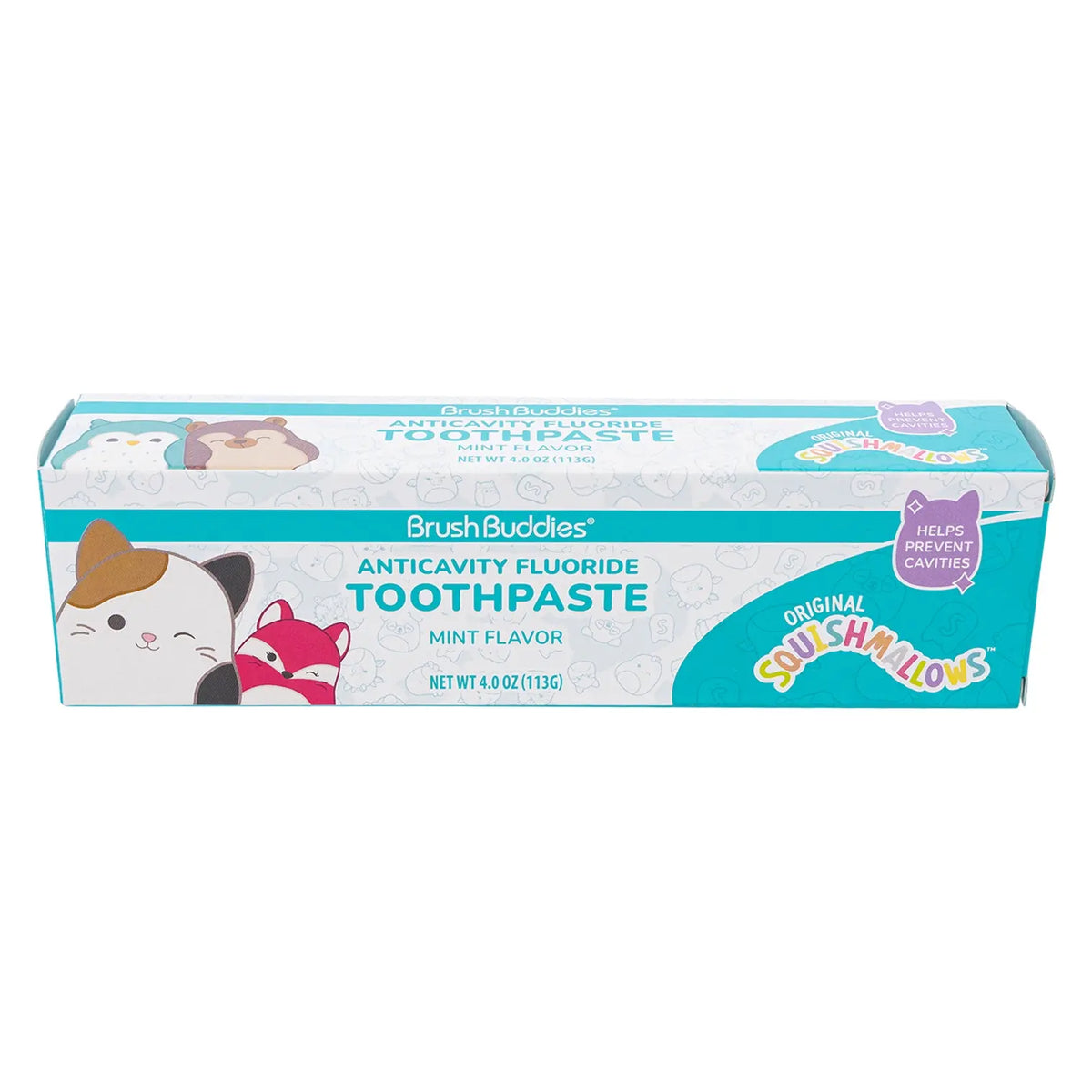 Squishy Character Kids Toothpaste – Mint Flavor Anticavity Fluoride To ...