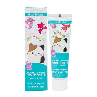 Squishy Character Kids Toothpaste – Mint Flavor Anticavity Fluoride To ...